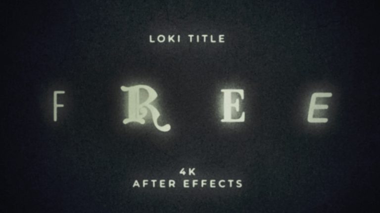 Loki Animated Title - Dynamic Motion Graphics for Video Projects